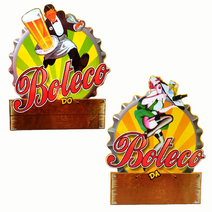 PAINEL PLACA DECORATIVO ENFEITE FESTA DO BOTECO BAR ESCREVA O NOME ...