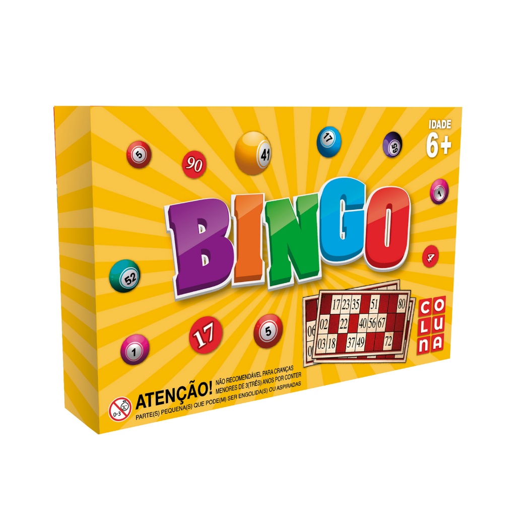 Bingo Jogo Bingo Diversão Brinquedo Crianças 24 Cartelas Original ...