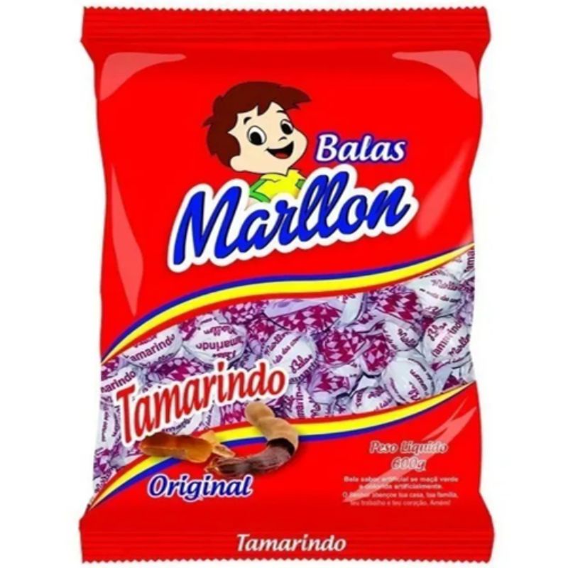 Bala Marllon Tamarindo 600 gramas. Bala redonda. | Shopee Brasil