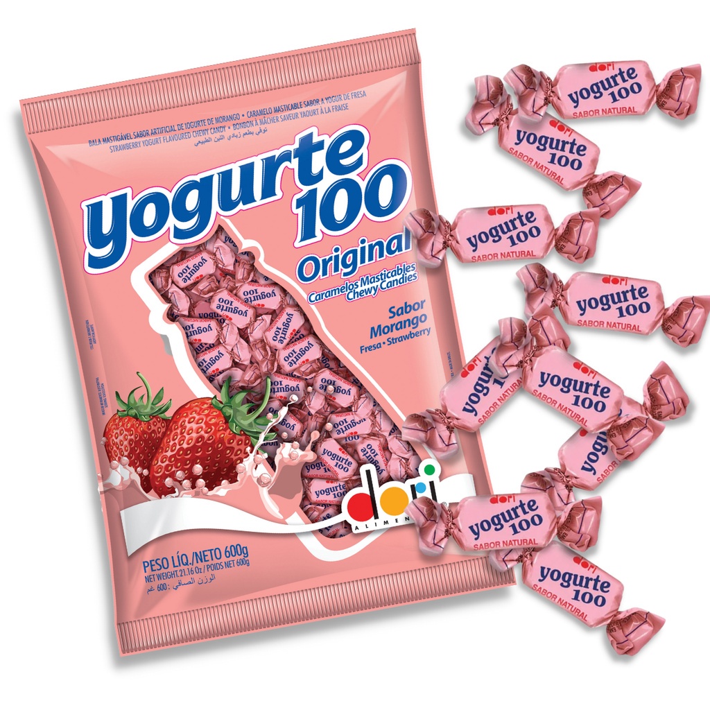 Bala Yogurte 100 Original 400g | Shopee Brasil