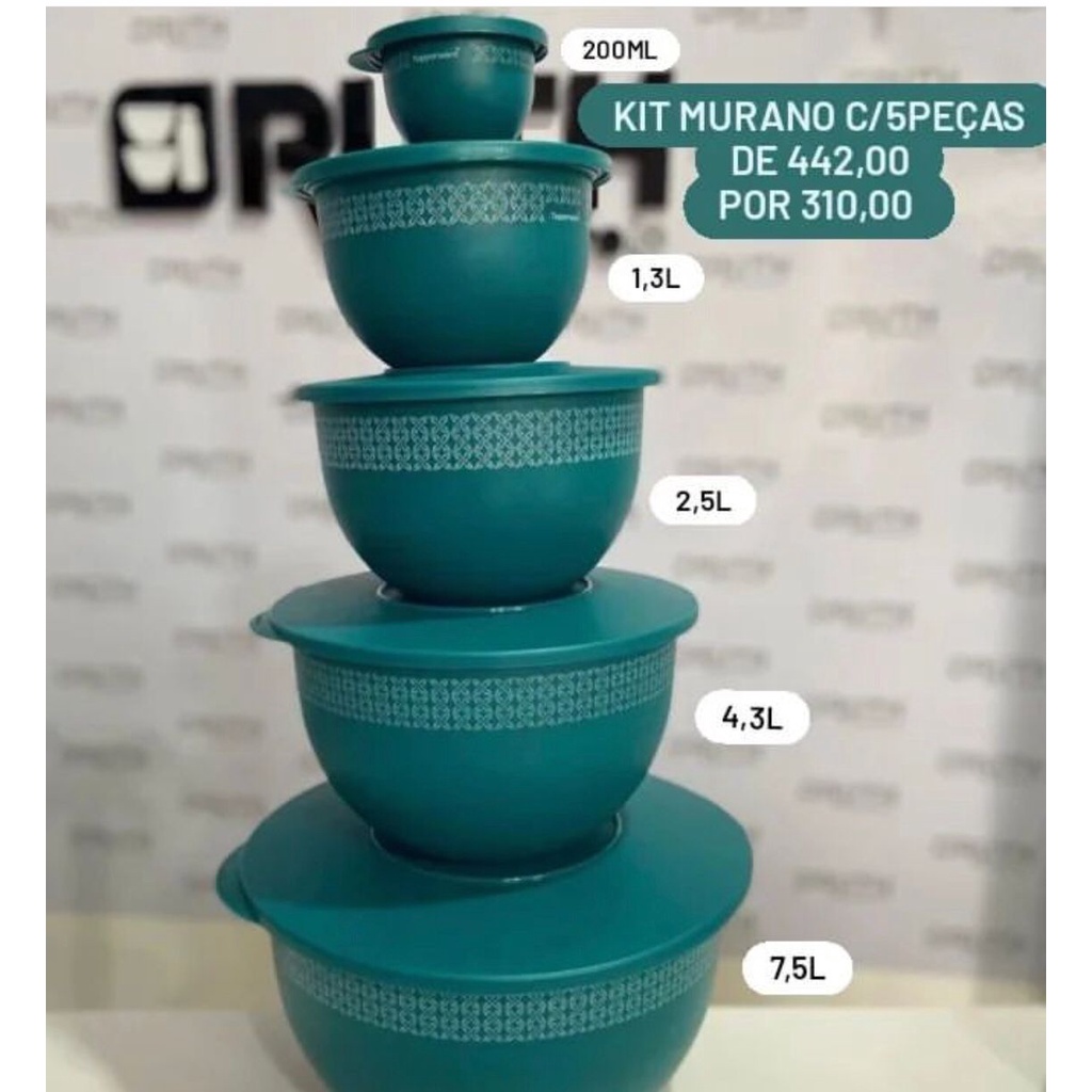 Kit murano Tupperware | Shopee Brasil