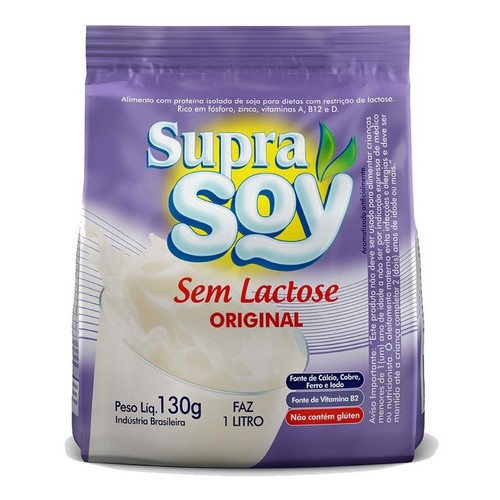 Kit 8 Alimento De Soja Em Pó Original Supra Soy 130g | Shopee Brasil