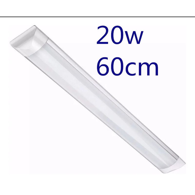 luminária de led linear slim soprebor 20w 60cm branco frio bivolt ...