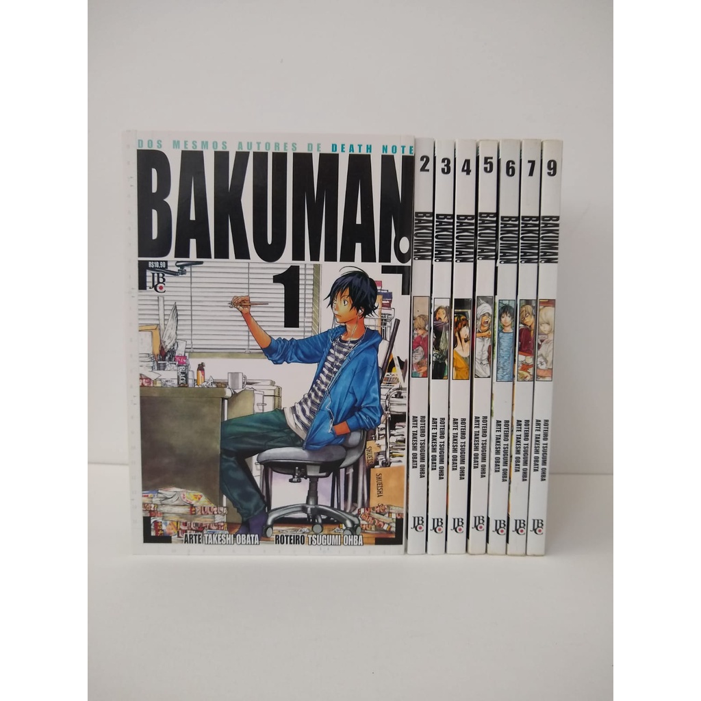 Lote Bakuman 1 Ao 7 + 9 - Dos Mesmos Autores De Death Note | Shopee Brasil
