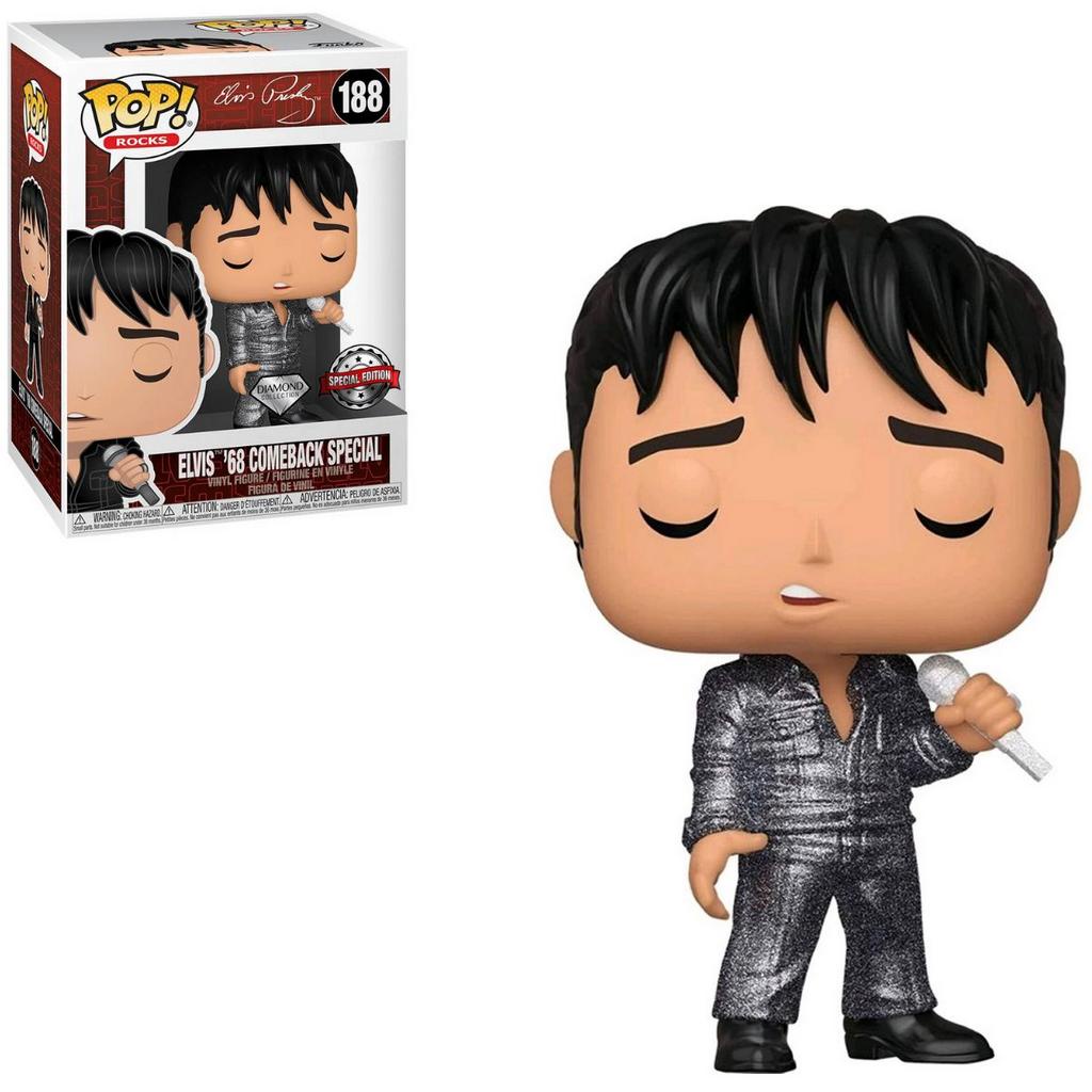 Funko Pop Elvis Presley 188 Elvis 68 Comeback Special Diamond | Shopee ...