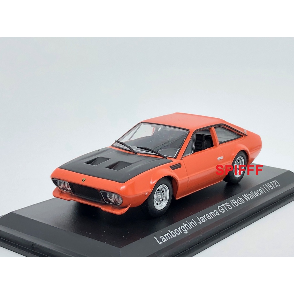 Miniatura Lamborghini Jarama GTS (Bob Wallace) 1972 - Com Base e Tampa ...