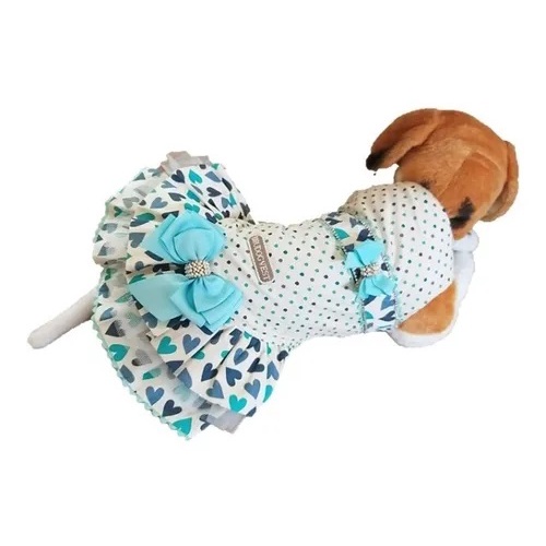 Vestido Para Cachorro Corações Helena Poá Dudog Vest | Shopee Brasil