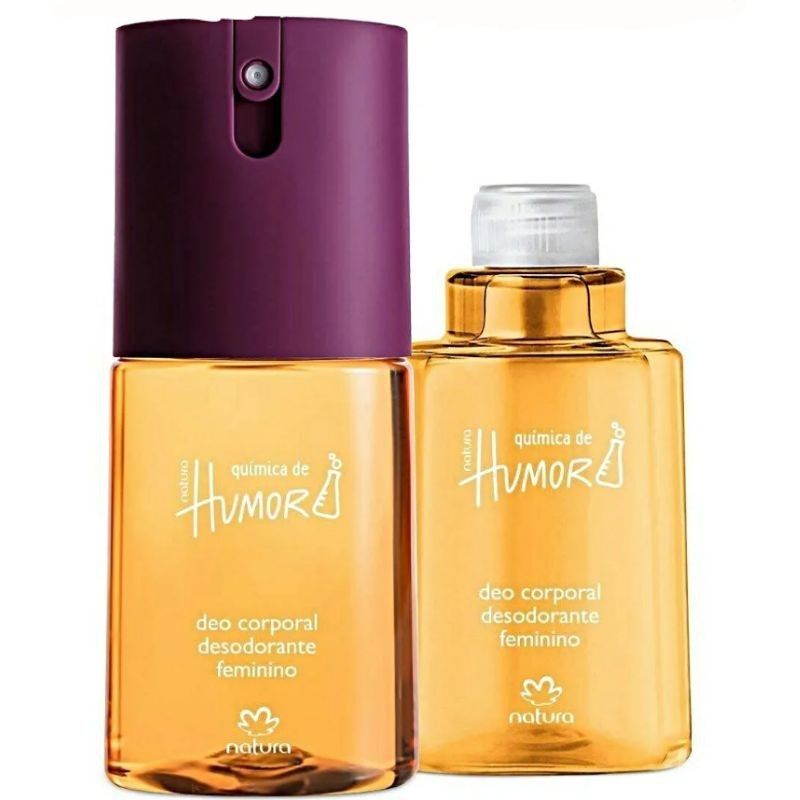 Kit desodorante + Refil Química de Humor Feminino Natura 100ml | Shopee ...