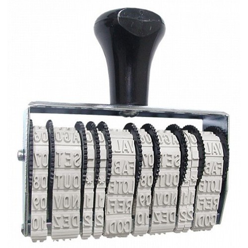 Carimbo datador duplo linear, com VAL e FAB, modelo 3505, 5,0 mm, marca ...