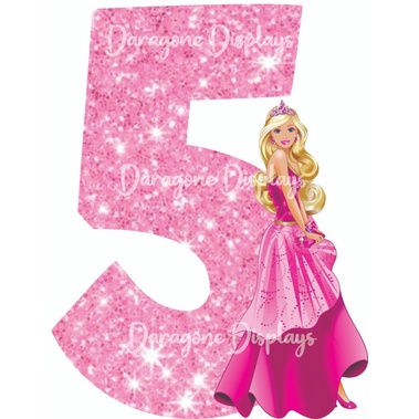 Display Número 5 Barbie 60cm Mdf 6mm | Shopee Brasil