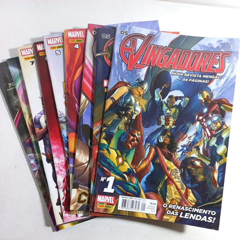 HQ - Os Vingadores - Números 1 ao 21- Ano 2016/2017 | Shopee Brasil