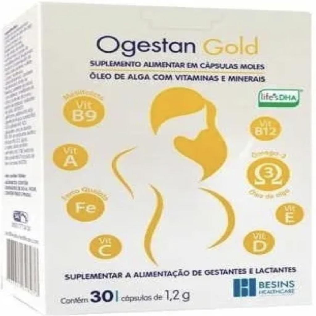 Ogestan Gold Suplemento Alimentar 30 Cápsulas | Shopee Brasil