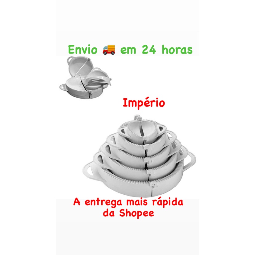 Kit com 5 Tamanhos Forma Molde, Pastel, Salgados e Rissoles | Shopee Brasil