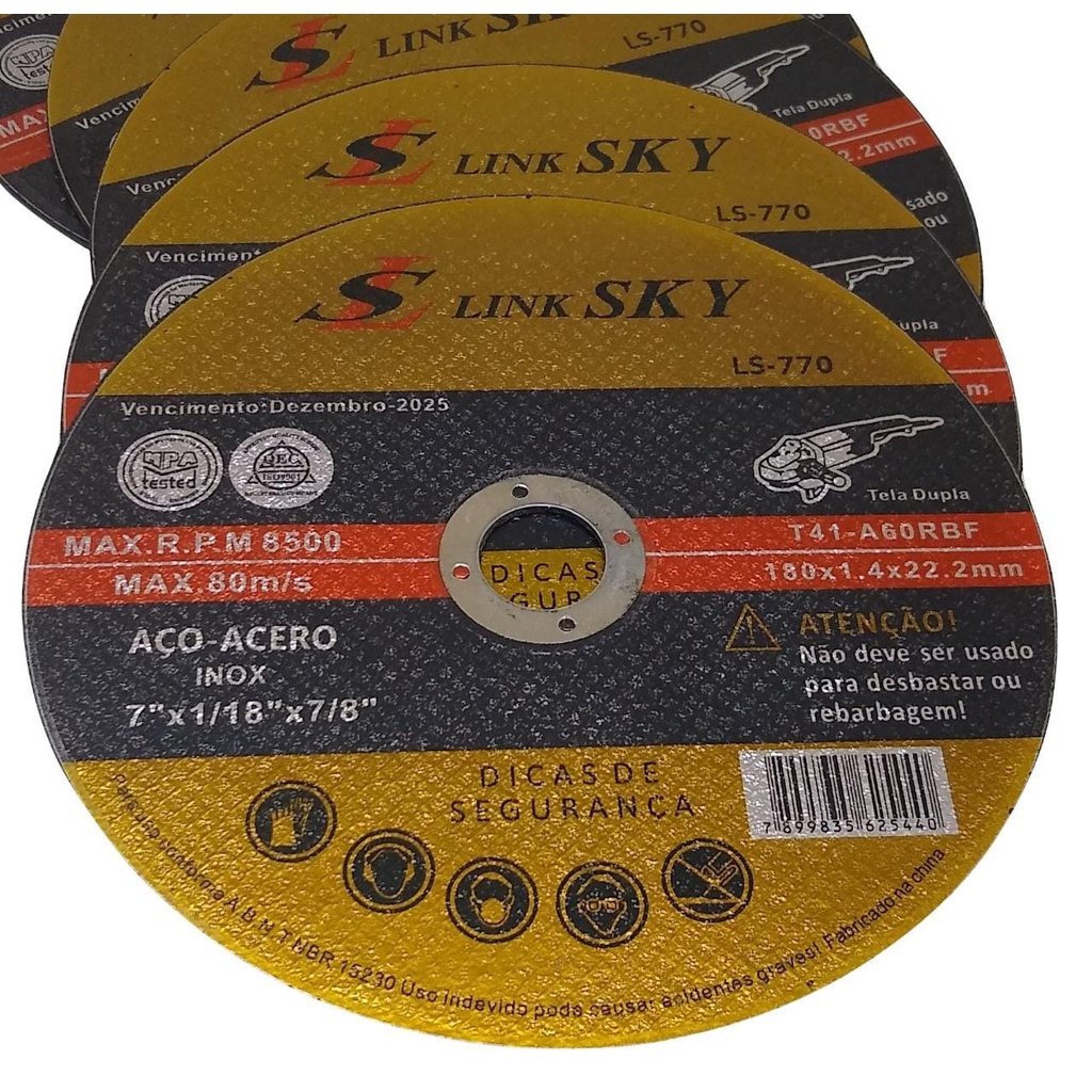 Disco Corte Inox 7 Polegadas | Shopee Brasil
