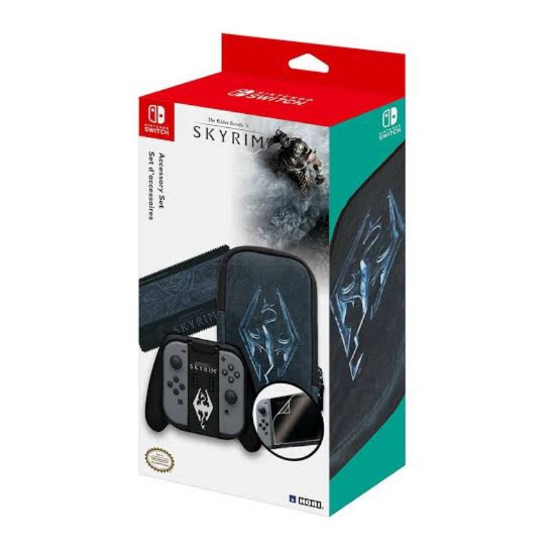 Joy-con grip kit Skyrim hori - Oficial Nintendo switch | Shopee Brasil