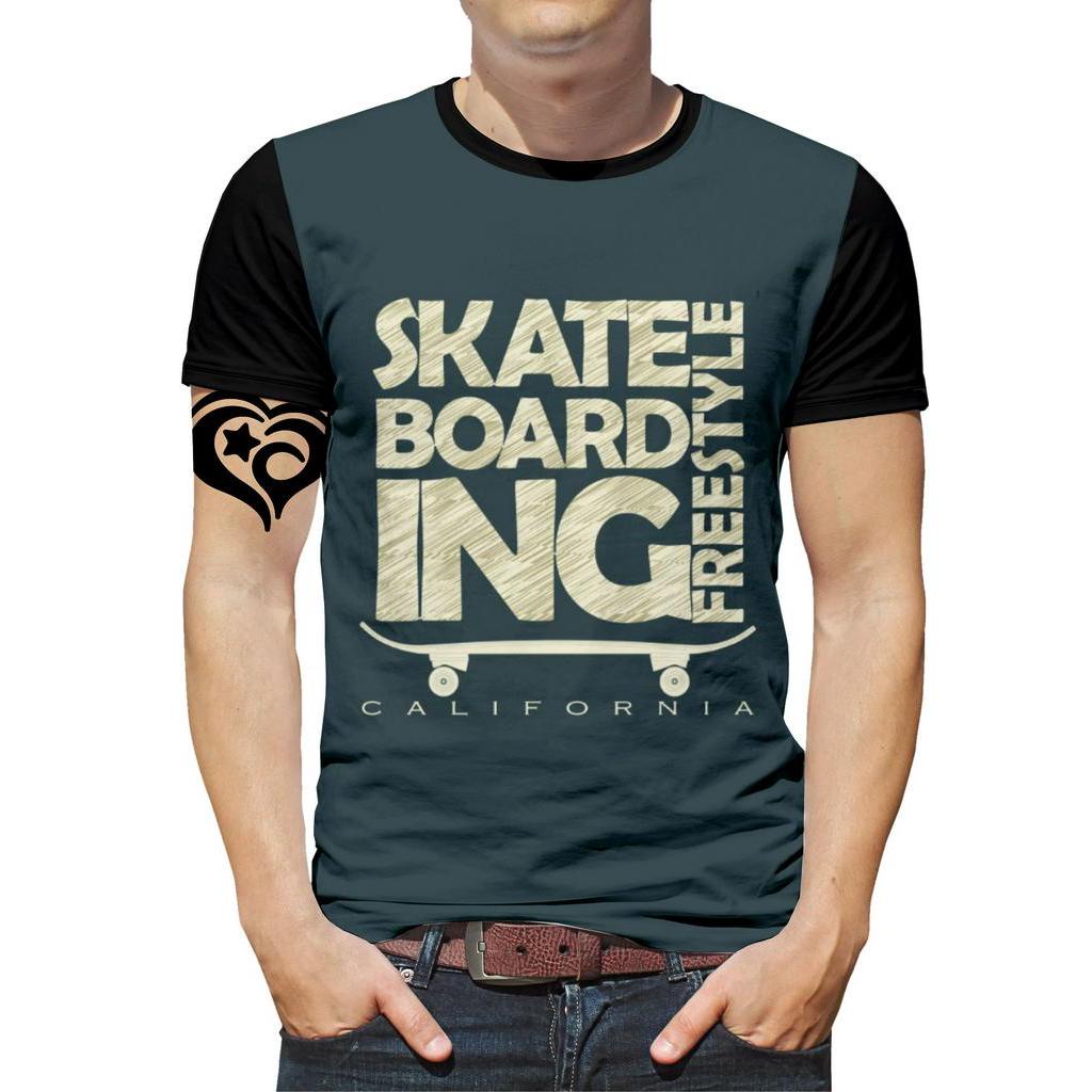 Camiseta Skate Skatista Masculina Roupa Esqueite Esporte CNZ | Shopee Brasil