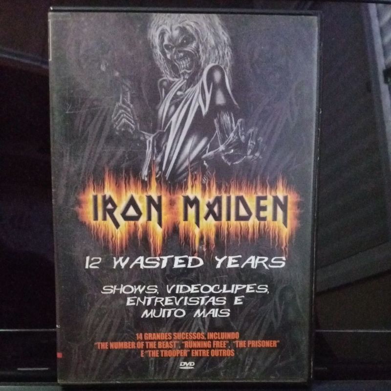 DVD Iron Maiden 12 wasted years | Shopee Brasil