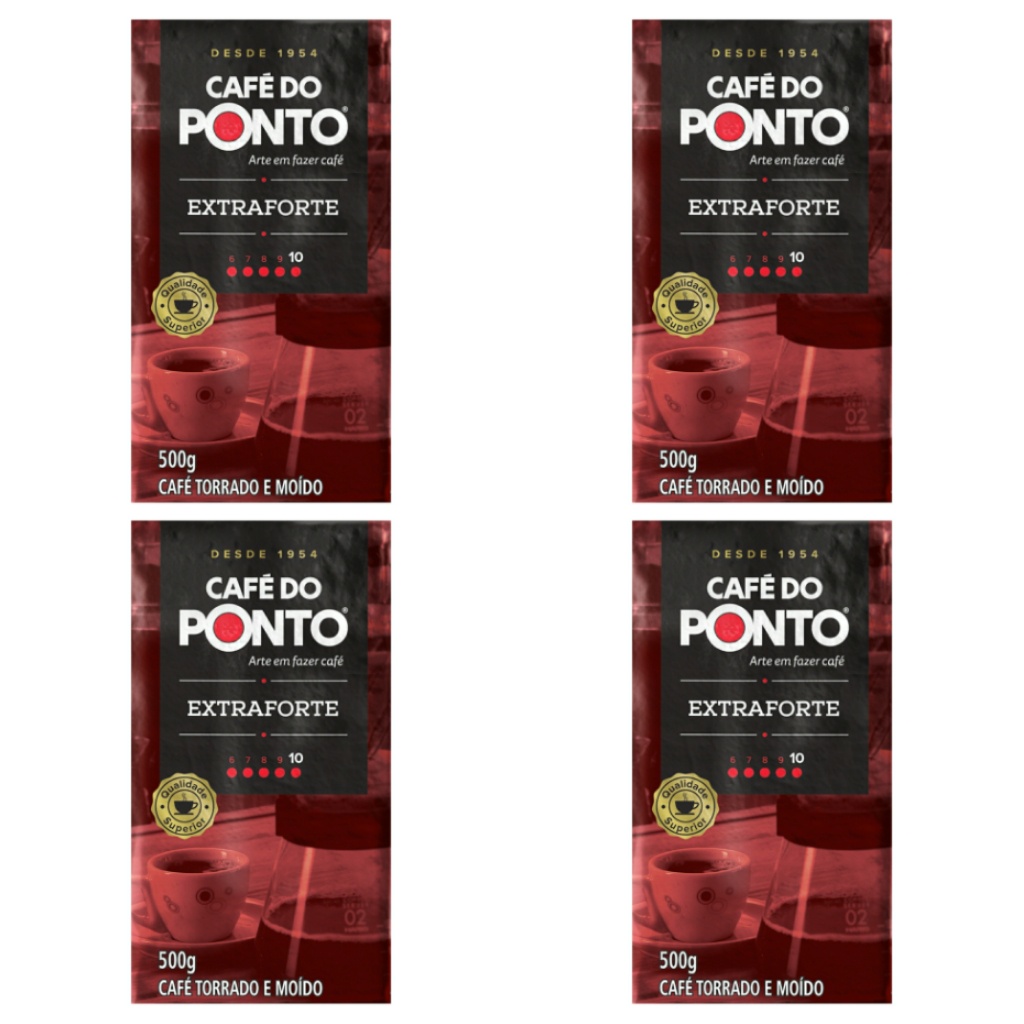 Café Do Ponto Extra Forte Kit Com 4 Unidades de 500g | Shopee Brasil