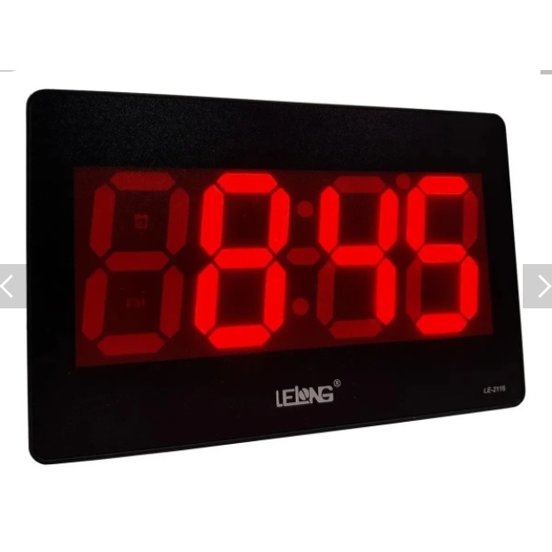 Relógio Parede Mesa Digital Calendário Termômetro Alarme L2116 | Shopee ...