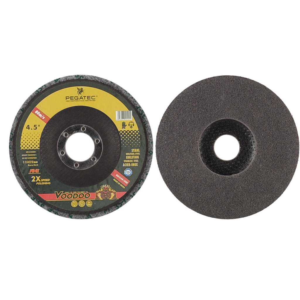 Disco de Fibra de Alta Capacidade Pré Polimento VOODOO Aço Inox ...