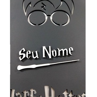 Escudo de Hogwarts Símbolo Harry Potter personalizado COM SEU NOME ...