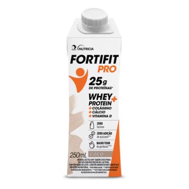 FORTIFIT PRO Whey Protein 25g - COCO 250ml - Validade 01/05 | Shopee Brasil