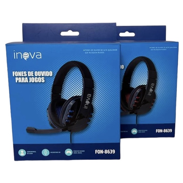 Fone De Ouvido p/ Jogos Headset Gamer Inova Fon 8639 | Shopee Brasil