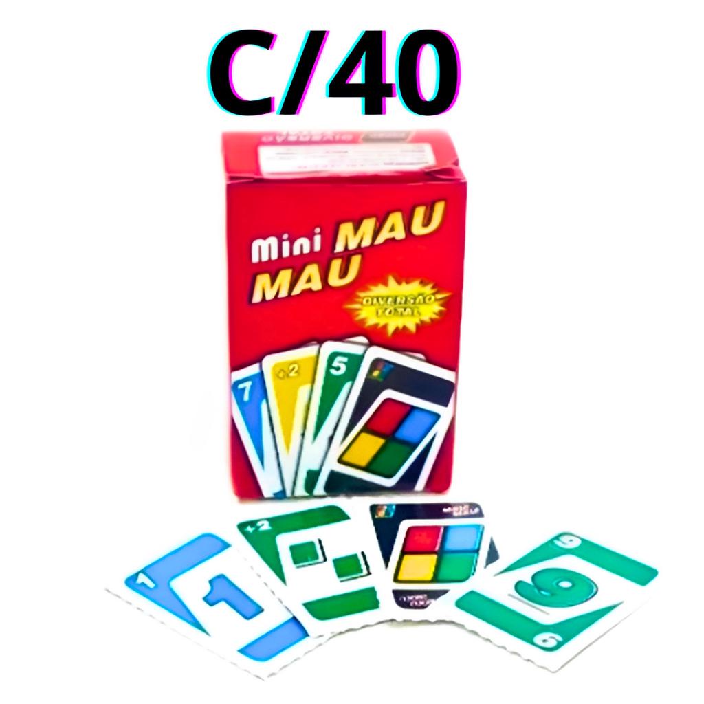 40 UNIDADES DO UNO MINI MAU MAU FESTAS LEMBRANCINHAS ANIVERSARIO ...