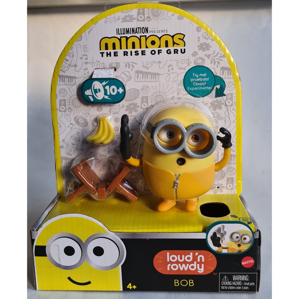 MInion Bob Lound'n Rowdy Mattel | Shopee Brasil