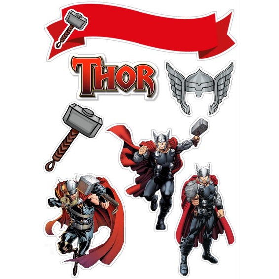 Topo Topper para bolo Thor | Shopee Brasil