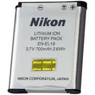 BATERIA NIKON DE CAMERA FOTOGRAFICA 100% ORIGINAL EN EL19 3.7V 700mAh 2.6 Wh PRODUTO 100% ...