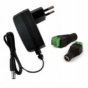 Kit Plug P4 Fêmea Plug P4 Macho Plug Bnc Macho Fonte 12v 3a | Shopee Brasil