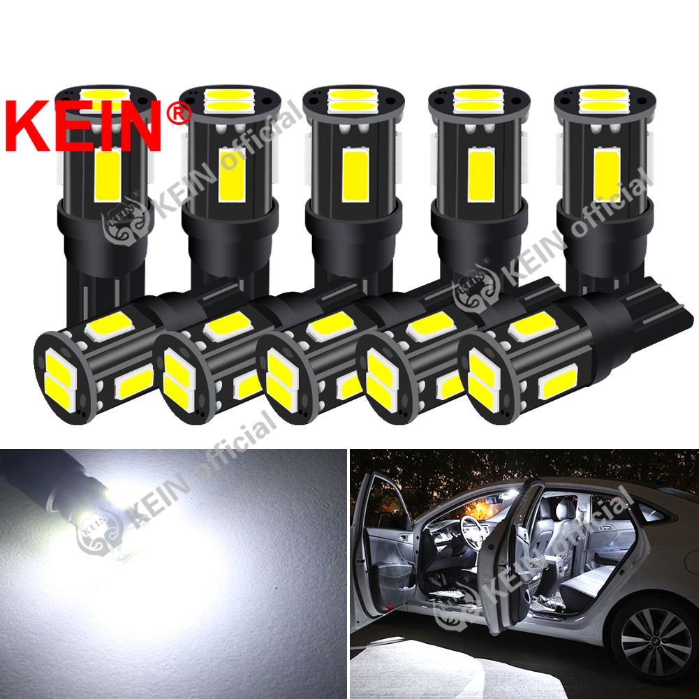 Kein T10 Lâmpada Led De 6smd 5630 W5W Para Carro Leitura Interior Estacionamento Cúpula Amendoim ...