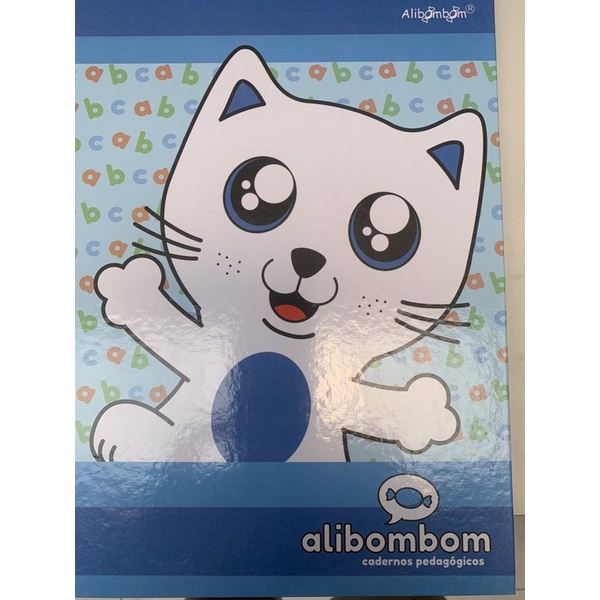 caderno alfabetização alibombom com ou sem pauta margeado numerado 1,2 ...
