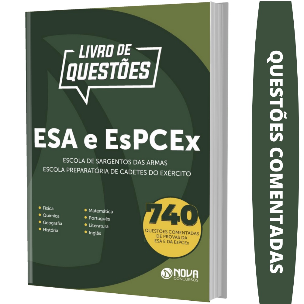 Livro de Questões Comentadas - ESA e ESPCEX | Shopee Brasil