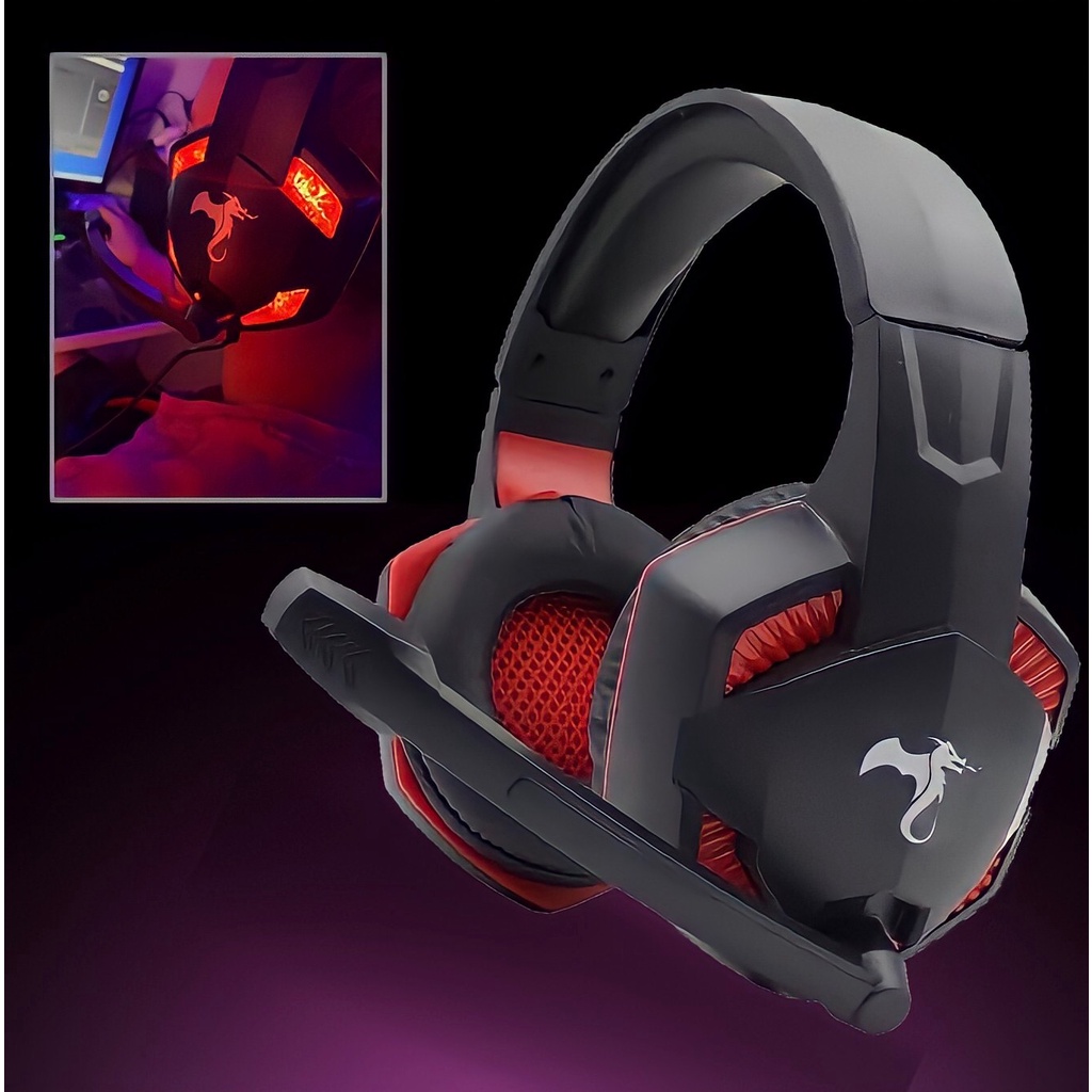 Fone Headset Gamer com microfone, profissional para jogos | Shopee Brasil