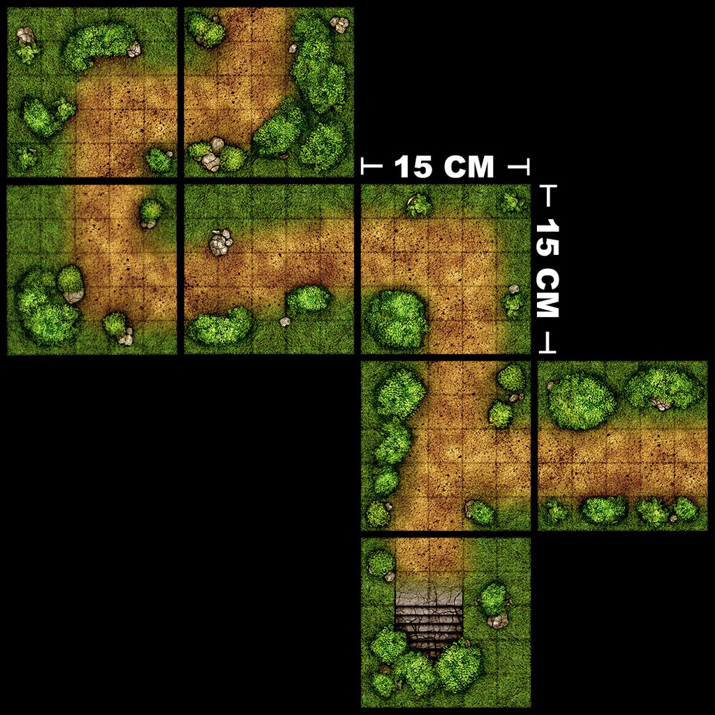 Map Pack RPG - Floresta Básica - 16 peças - Mapa de Batalha | Shopee Brasil