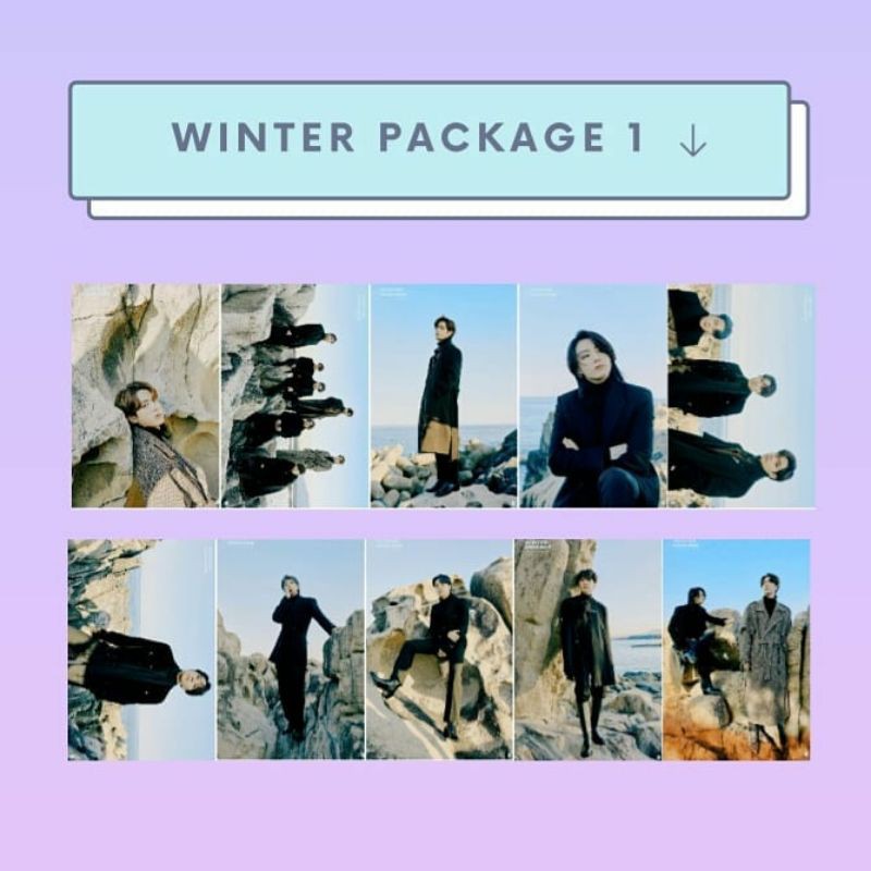 Promoção Kit 30 Photo cards Winter Package BTS Grupo Kpop 2021 Alta ...