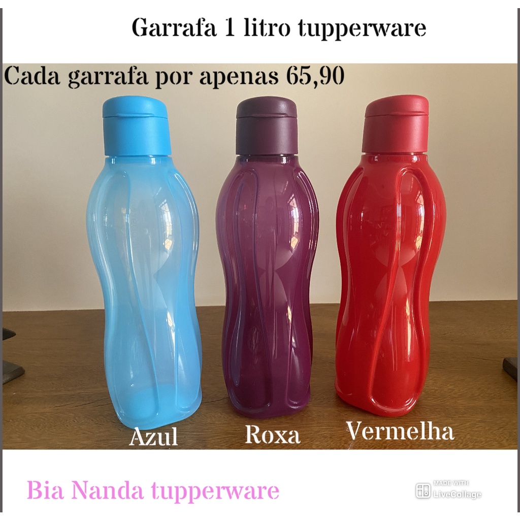 Garrafa tupperware de 1 litro tupperware | Shopee Brasil