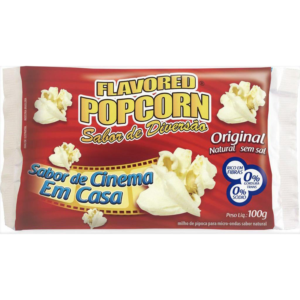 Pipoca Microondas Natural - Caixa 06 unidades | Shopee Brasil