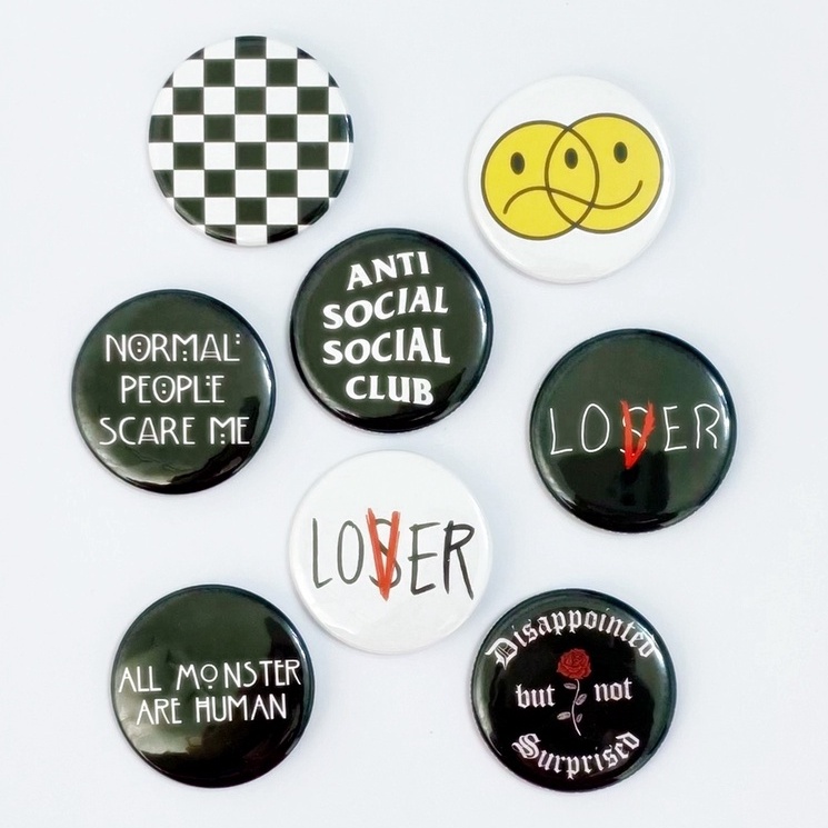 Bottons aesthetic egirl | Shopee Brasil