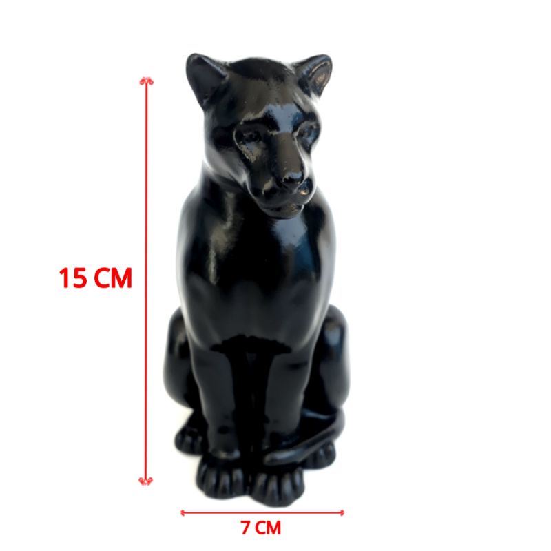 pantera negra mini pantera pantera sentada 15 CM pantera de gesso ...