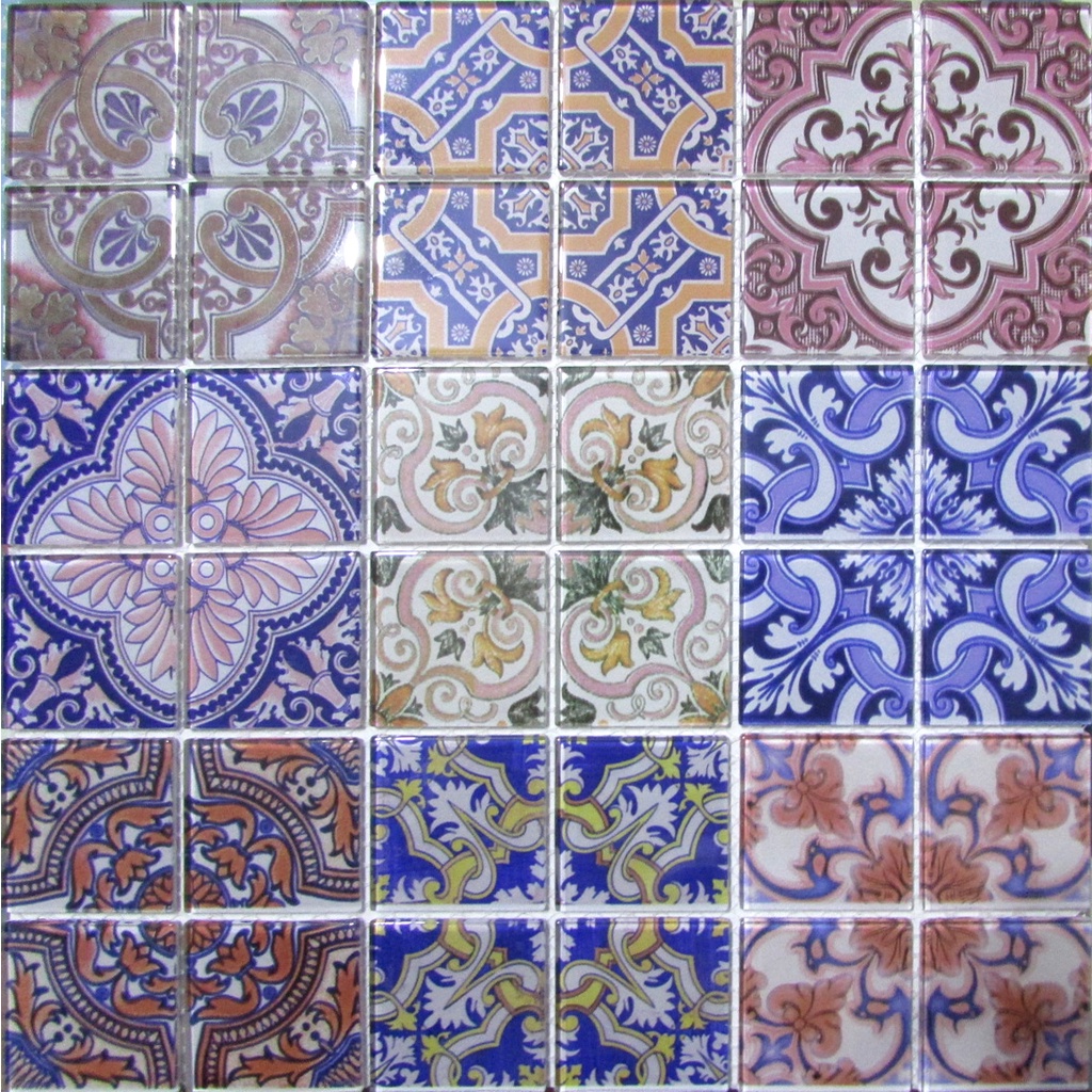 Pastilha de Vidro Cristal Linha Idesign Colortil - Placa 30X30cm ...