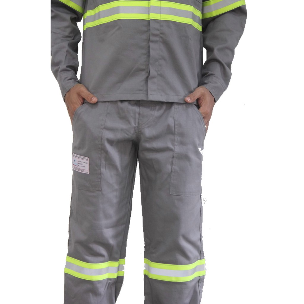 Uniforme Rf Antichamas Eletricista Nr10 Atpv11 Risco 2 Cinza Com Ca ...