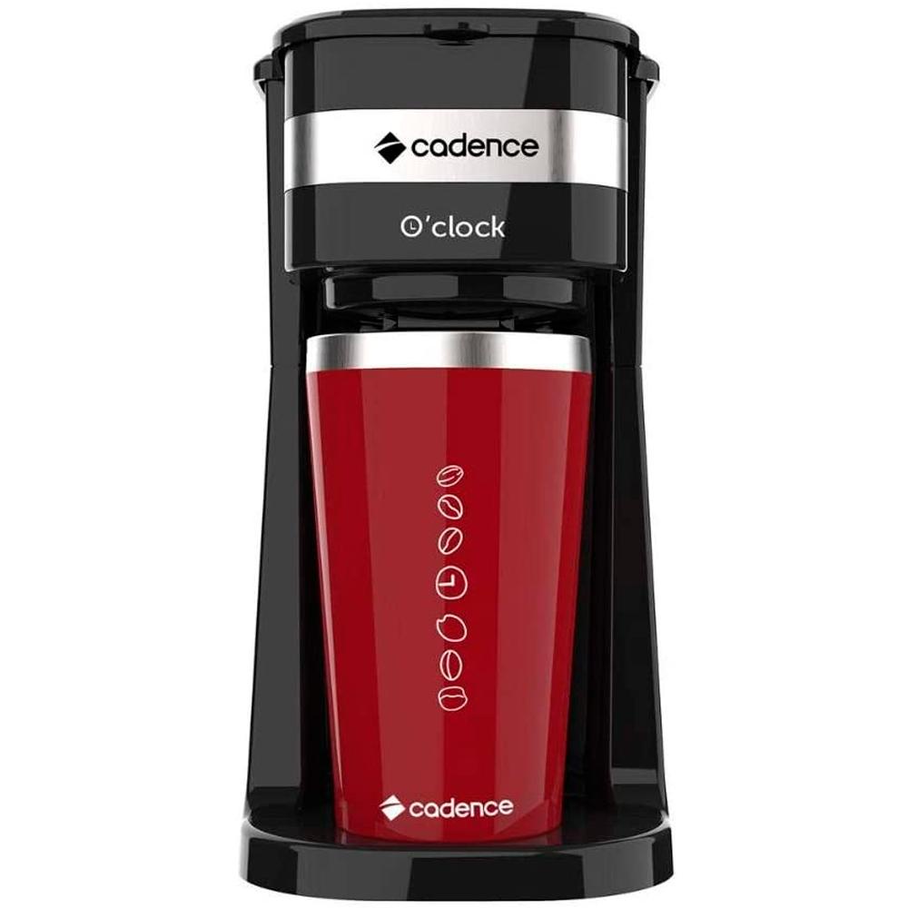 Cafeteira Elétrica Cadence O’Clock com Copo Térmico 400ml Preta ...
