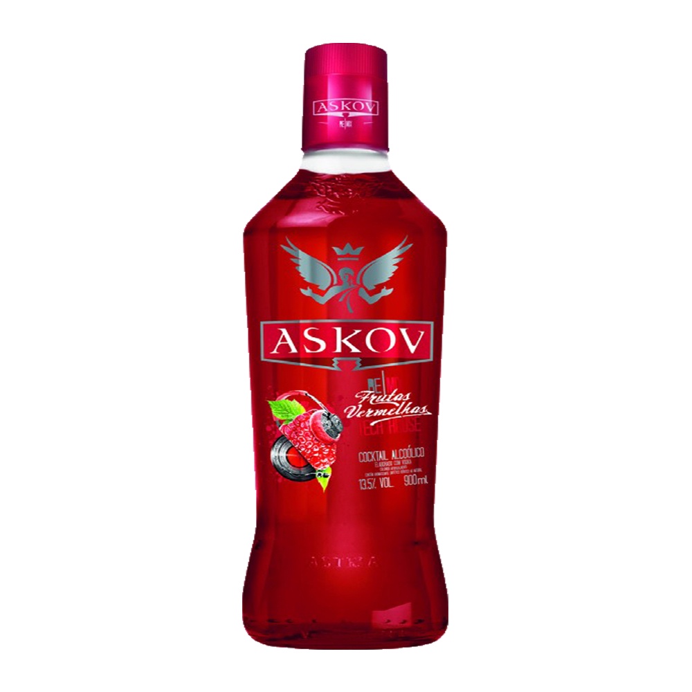 Vodka Coquetel Alcoólico Remix Frutas Vermelhas para Saquerinha Askov 900ml - Tetsu Alimentos ...