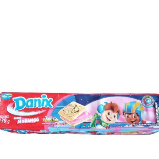 Bolacha Danix sabor Morango 1 unidade. | Shopee Brasil