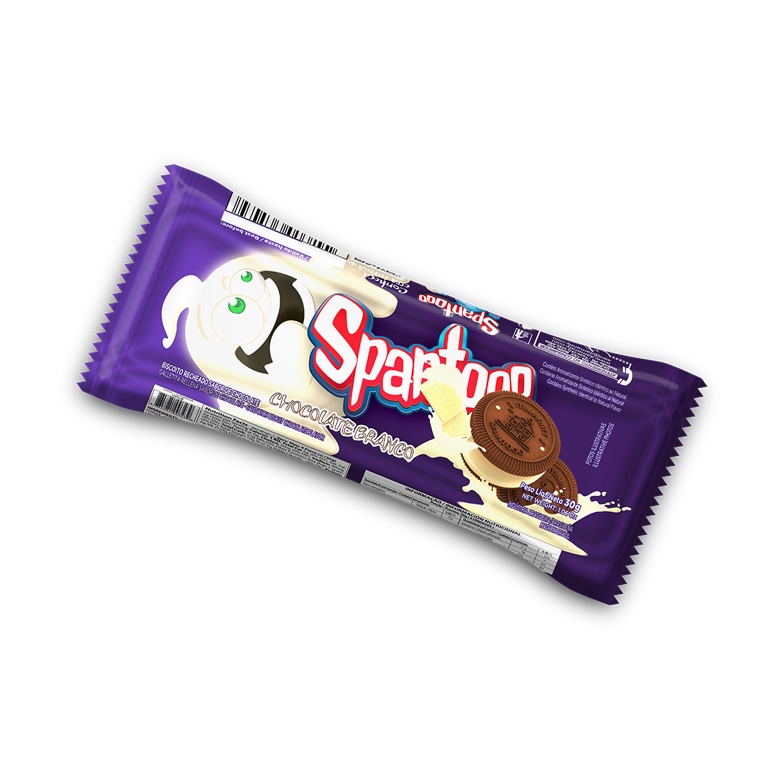 Cx Biscoito Recheado Mini Spantooo 30g (45 unidades na caixa) | Shopee ...