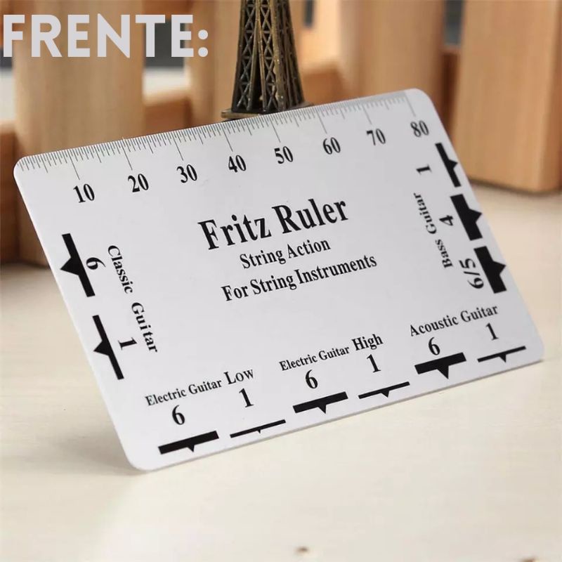 Régua Luthier Fritz Ruler Medidor De Ação De Instrumentos De Cordas ...