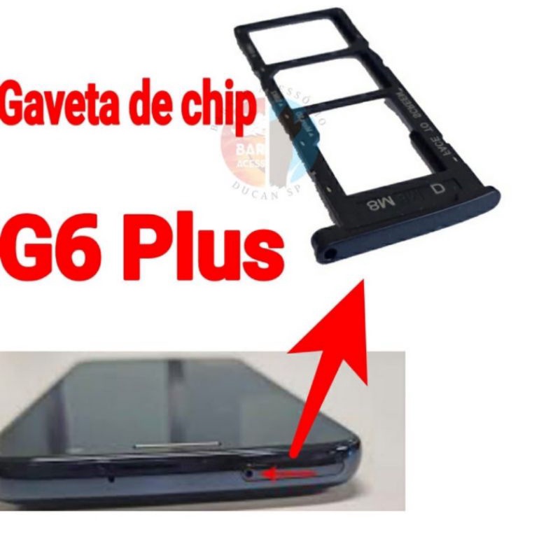 GAVETA DE CHIP MOTO G6 PLUS | Shopee Brasil
